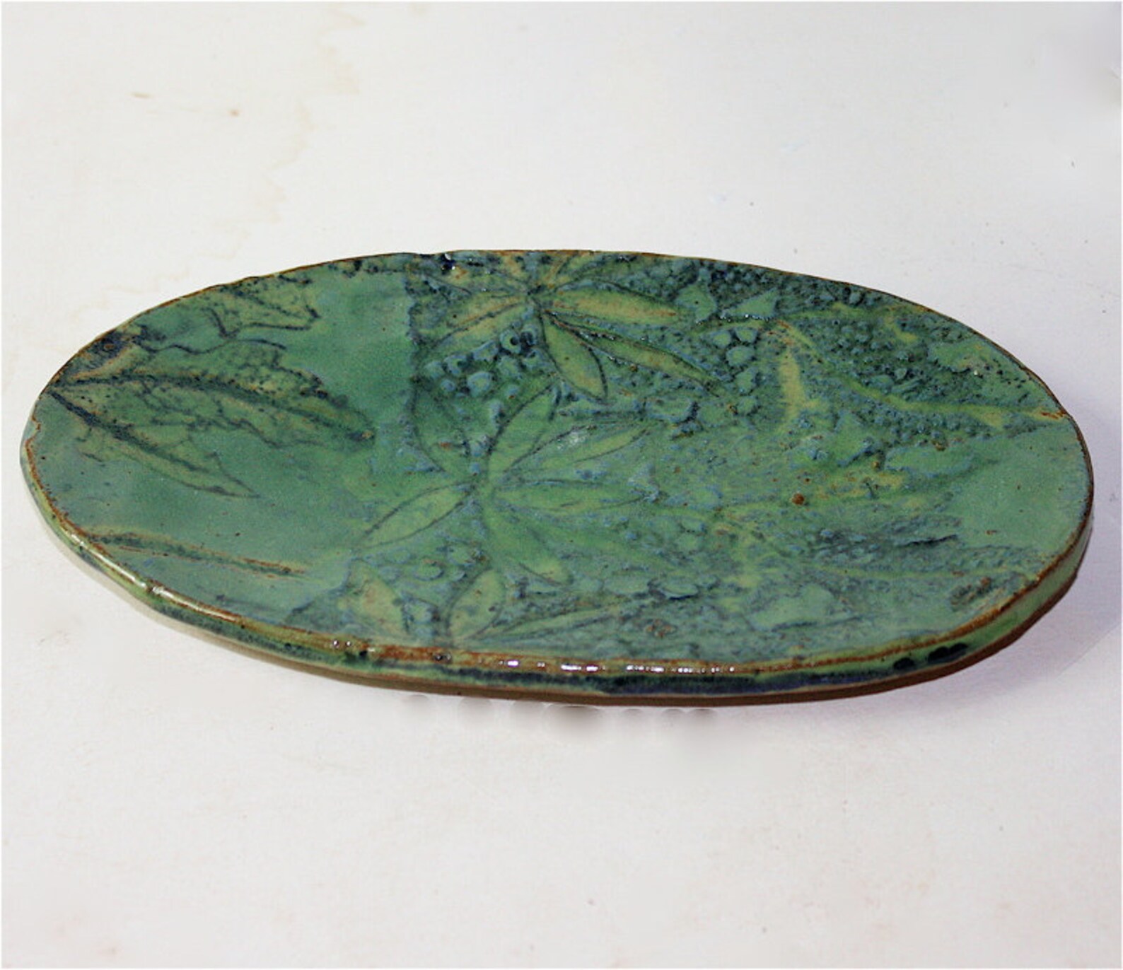 Oval Stoneware Plate 7 Inches Long Multi Purpose for Kitchen, Buffet ...