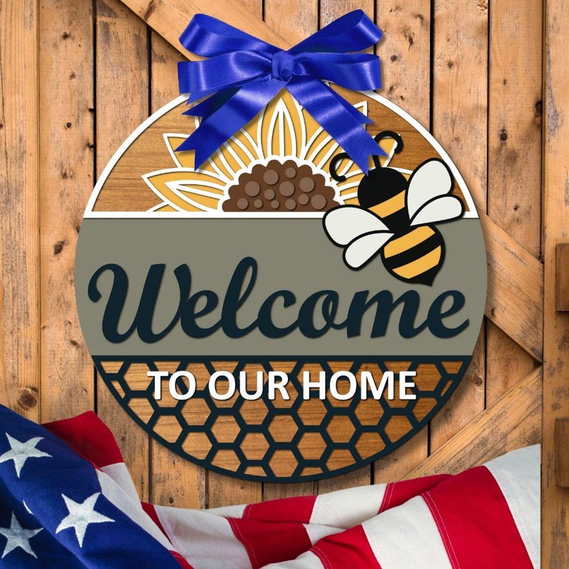 Bee Welcome Sign Decor ,boho Bee Home Sweet Home Sign,template, Cricut ...