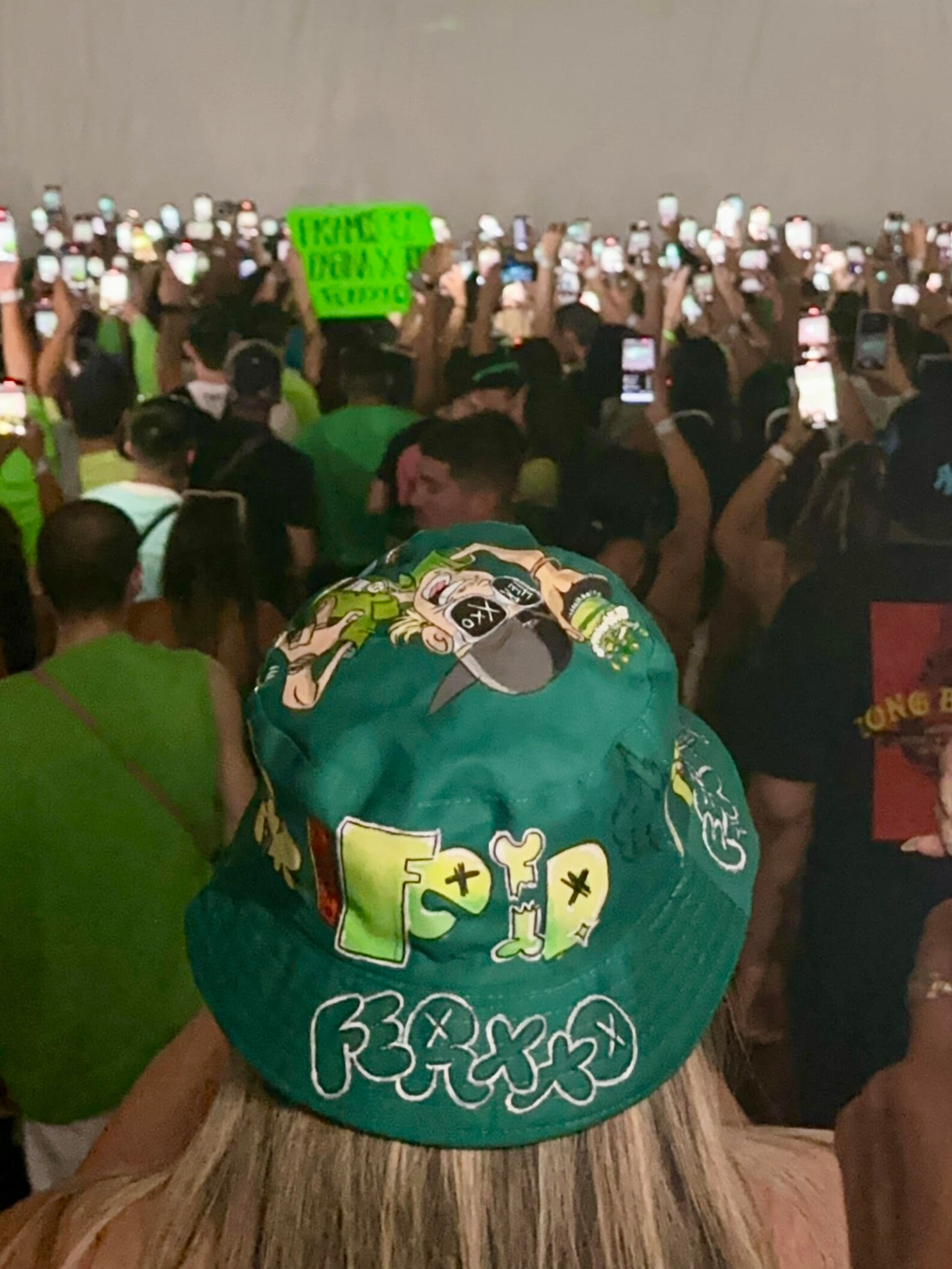 Custom Hand Painted Bucket Hat | Celebrity Custom Hat | Concert Custom ...