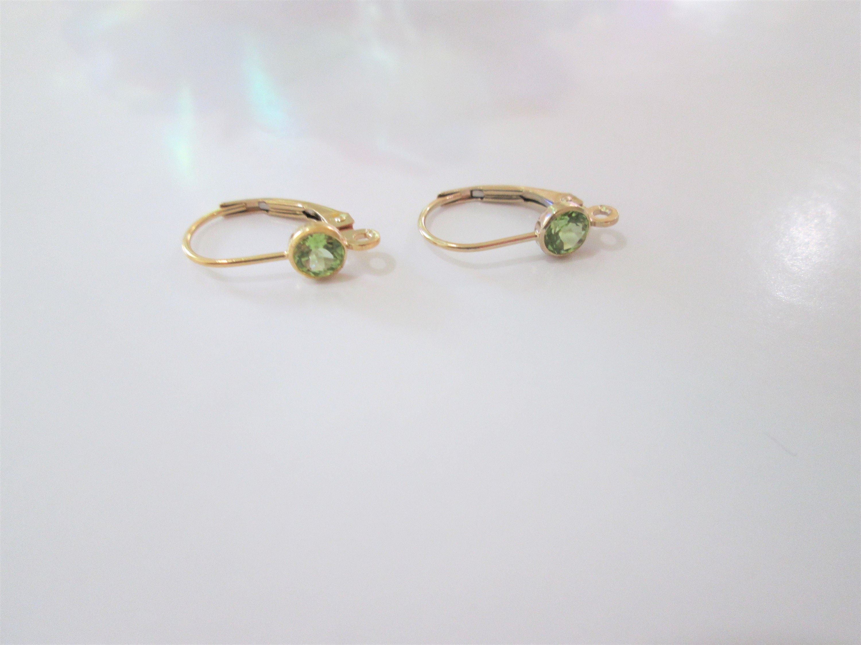 Lever Back Ear Wires With Stones Gold Filled Leverback - Etsy