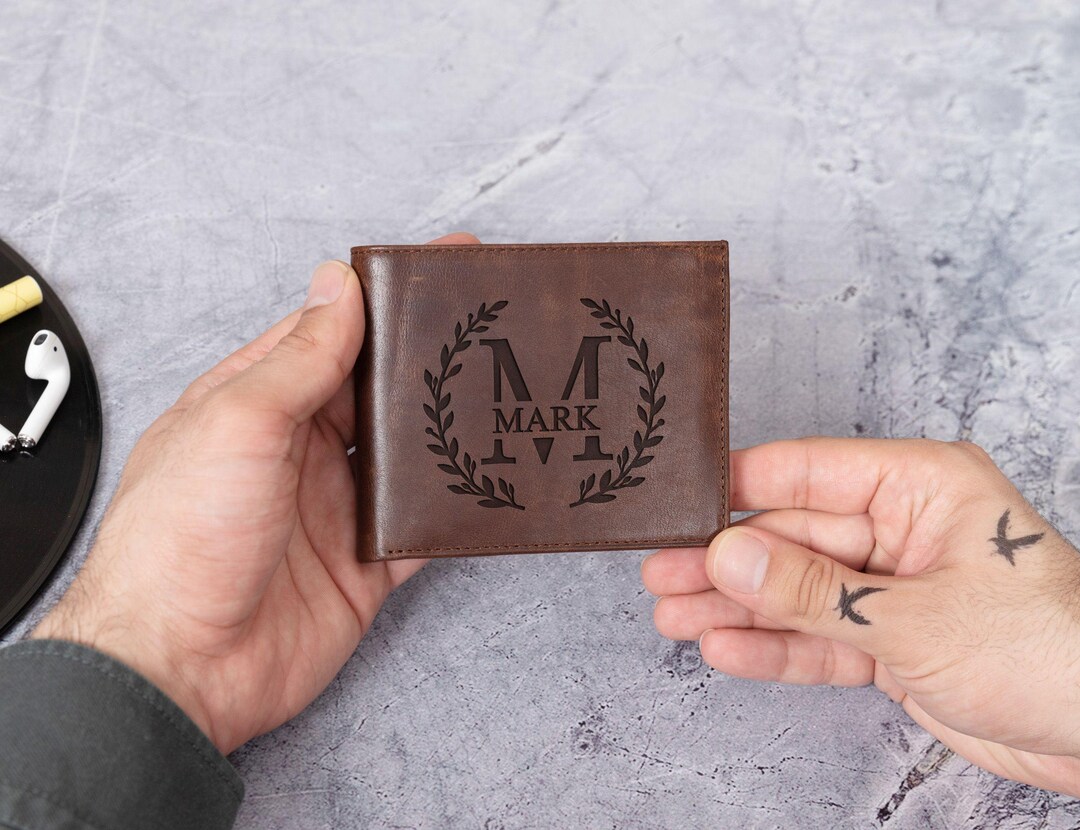 Personalized Leather Wallet: Tennis Gift for Him - Etsy