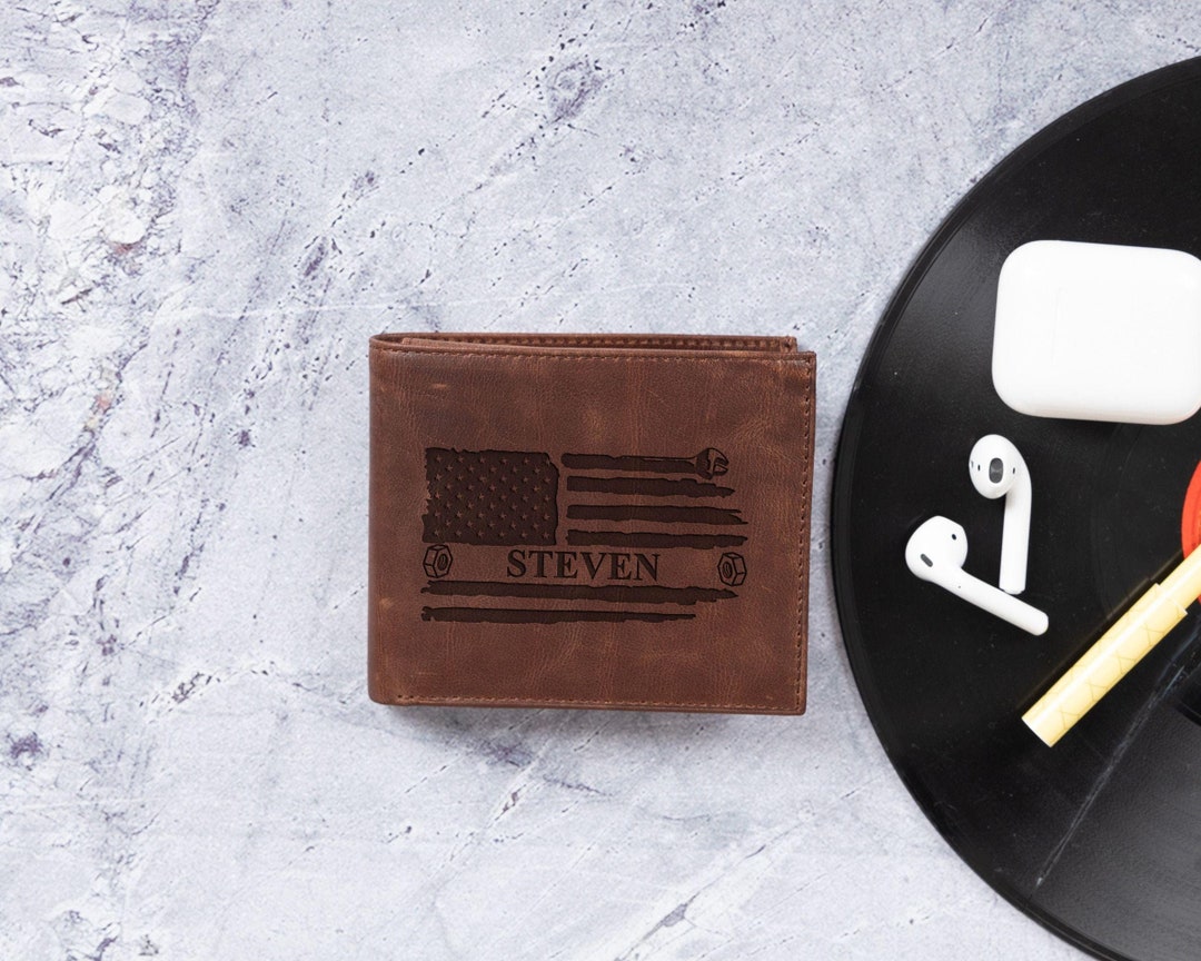 Fitness Gym Workout Lover Gift, Valentines Engraved Leather Wallet for ...