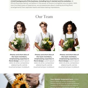 Florist Website Template, Modern and User-friendly Design for Florists ...
