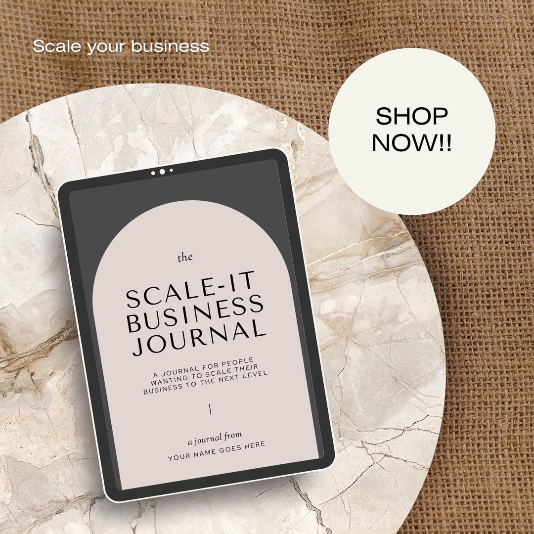 The Scale-it Business Journal Template, Editable Template, Digital ...