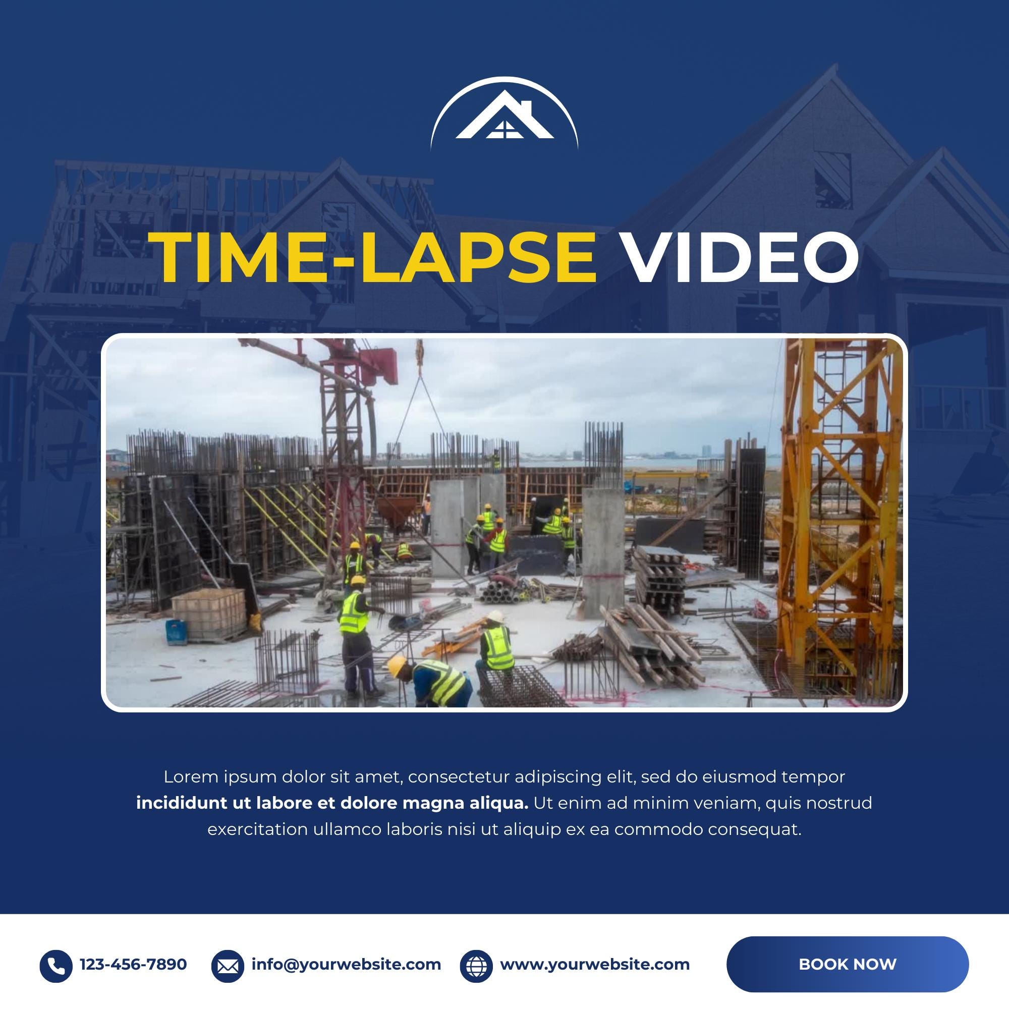 CONSTRUCTION Social Media Posts Template, Editable IG Content for ...