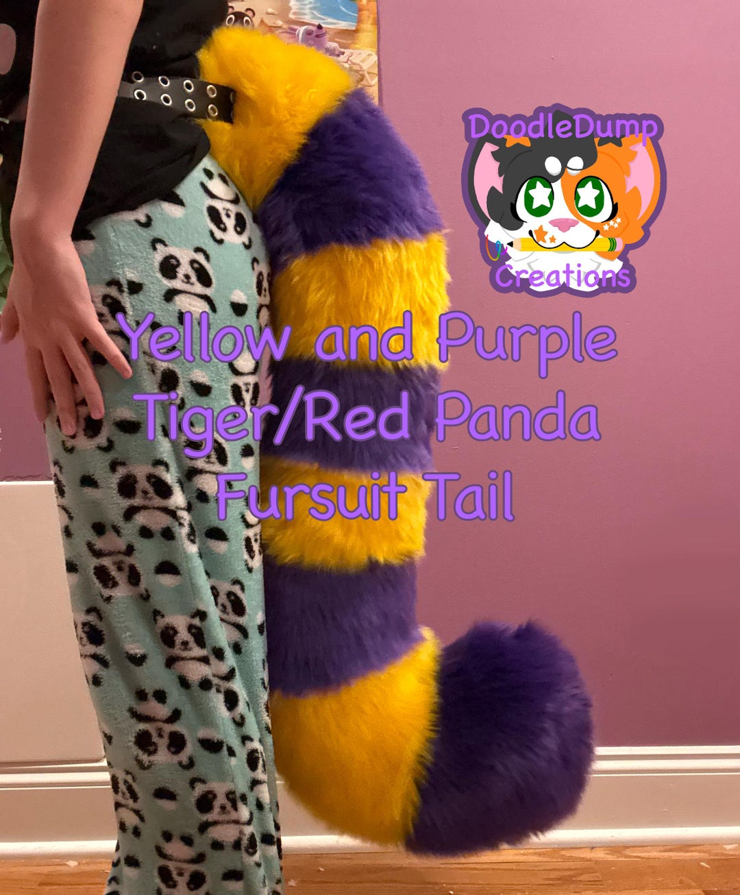 Premade Yellow and Purple Fursuit Tail - Etsy
