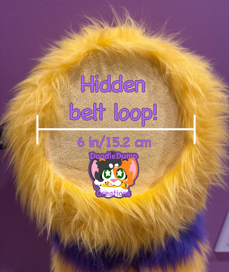 Premade Yellow and Purple Fursuit Tail - Etsy