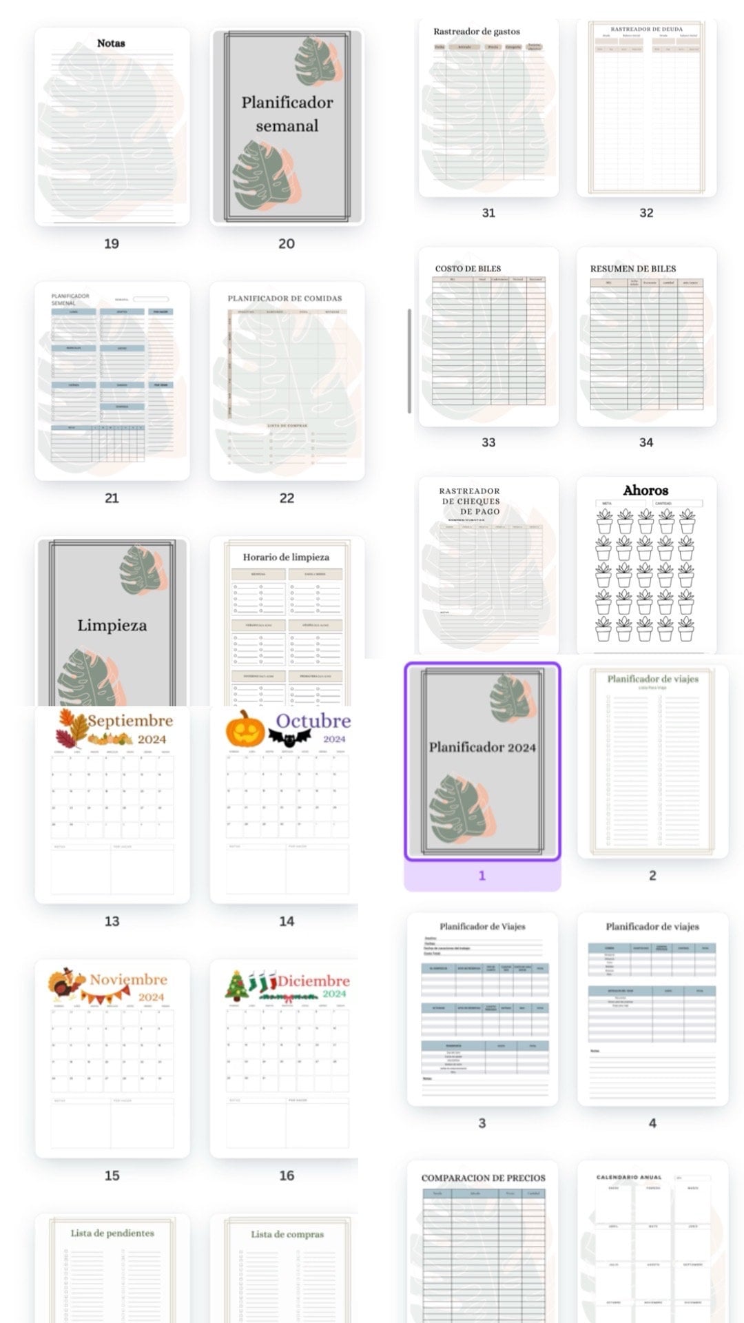 2024-2025 Spanish Planner Planificador En Espanol Printable Imprimible ...