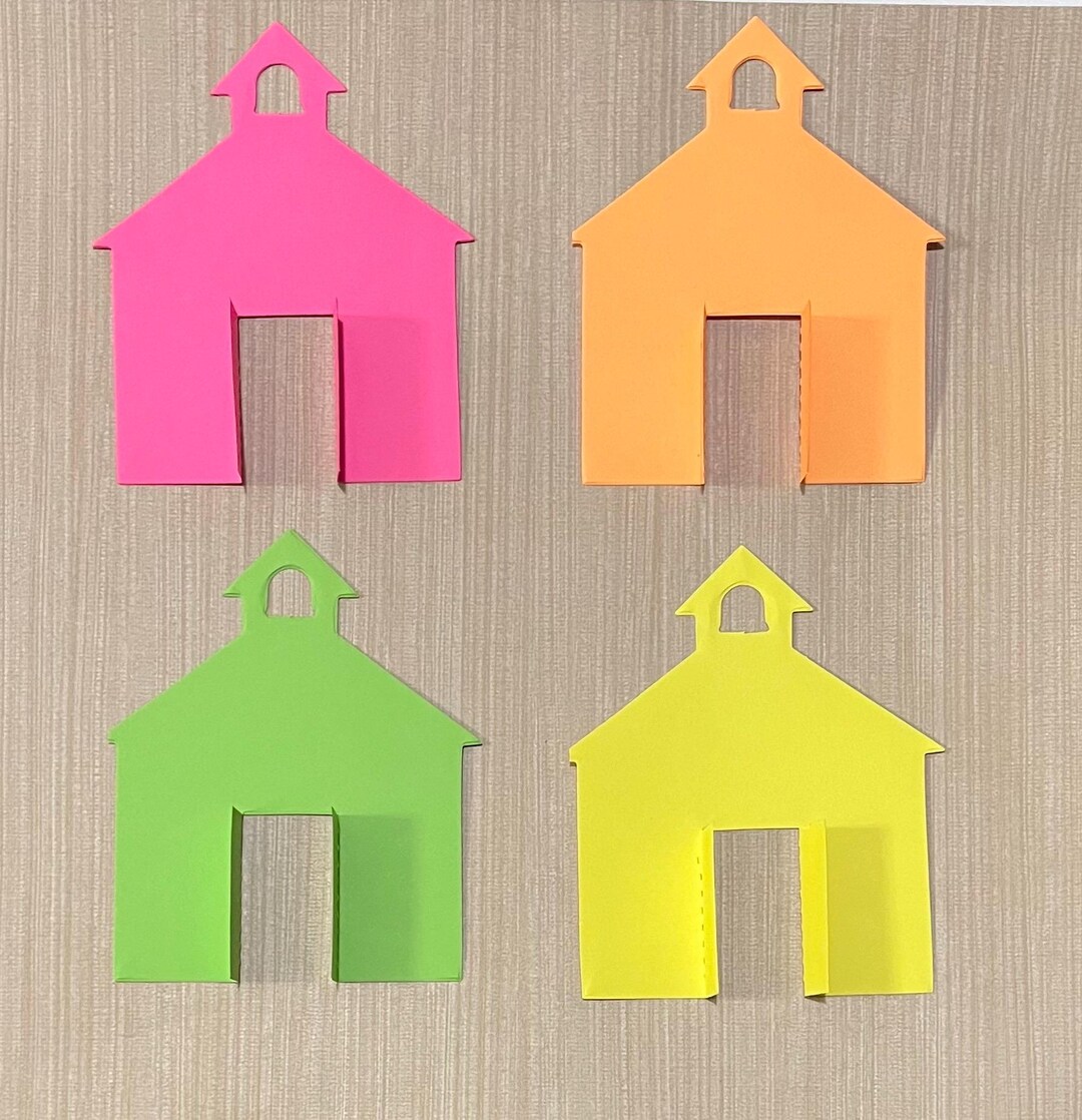 School House Die Cut |set of 20| Cardstock Designs | Decor | Cutouts ...