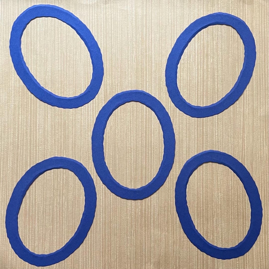 Scalloped Oval Frame Die Cut set of 25 Designs Decor Cutouts - Etsy