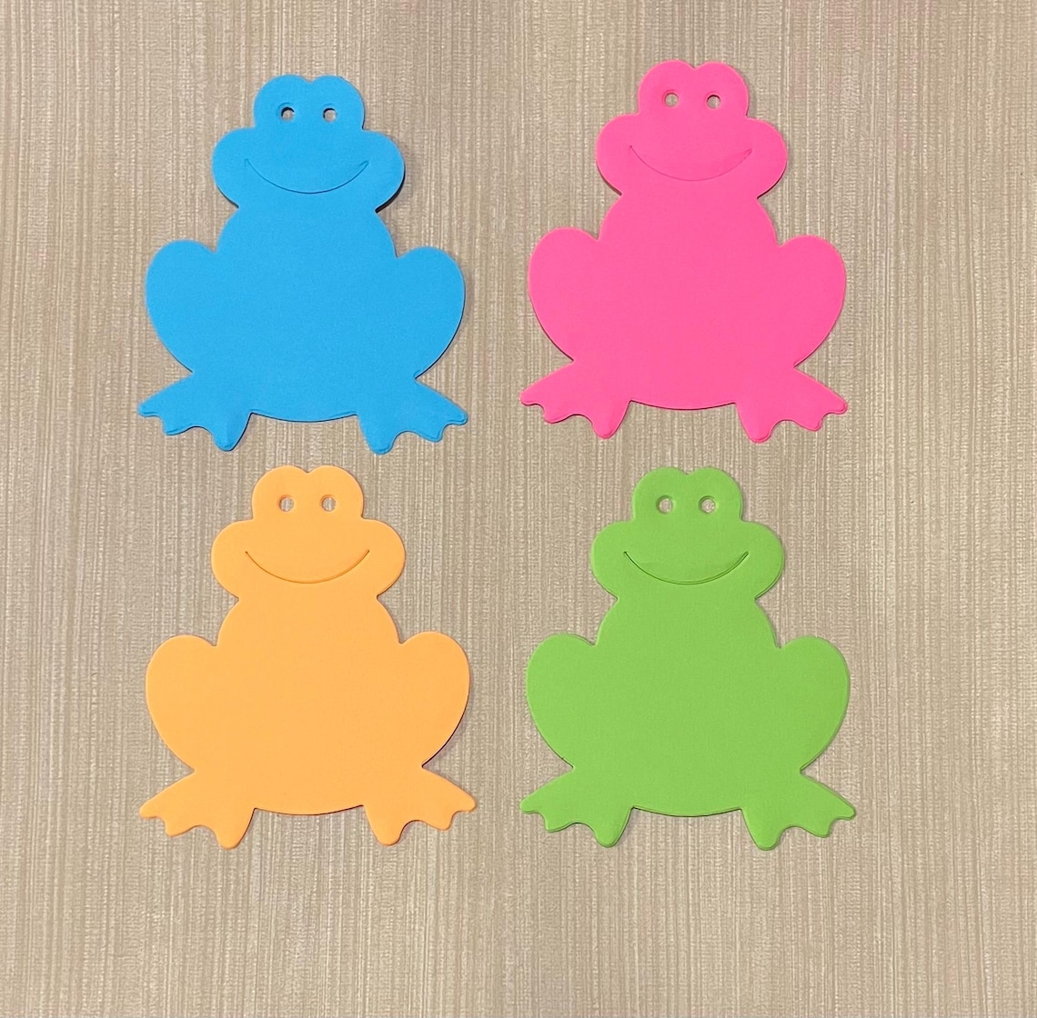 Frog Die Cut |set of 20| Cardstock Designs | Decor | Cutouts | Bulletin ...
