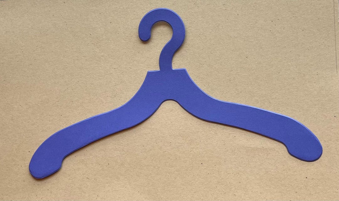 LAST Chance|set of 10|large BLUE Hanger Die Cut|decor|cutouts|bulletin ...