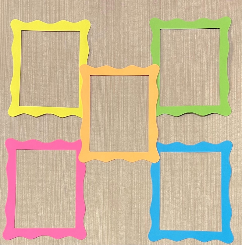 Picture Frame Die Cut |set of 20| Cardstock Designs | Decor | Cutouts ...