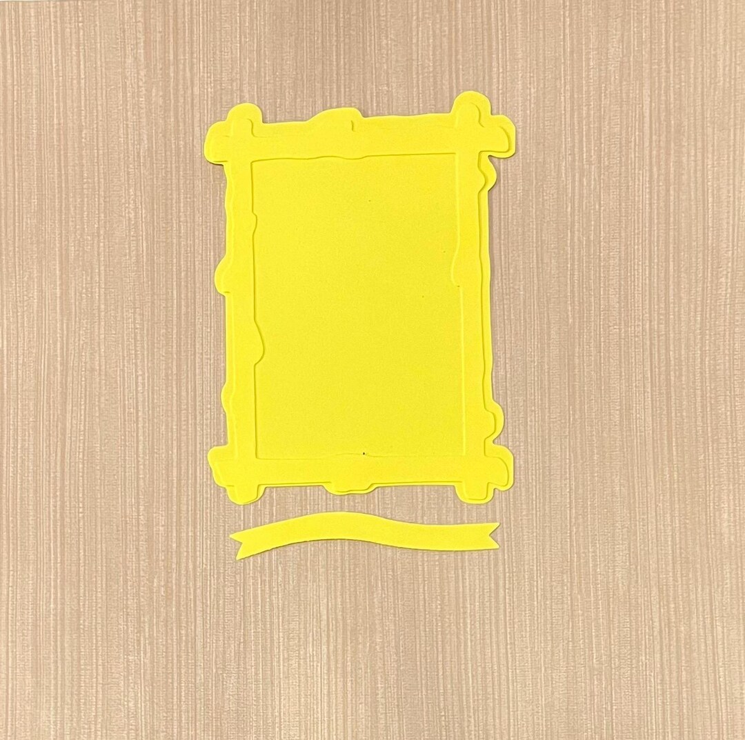Set of 10| Large Picture Frame W/ Background Die Cut |cardstock Designs ...