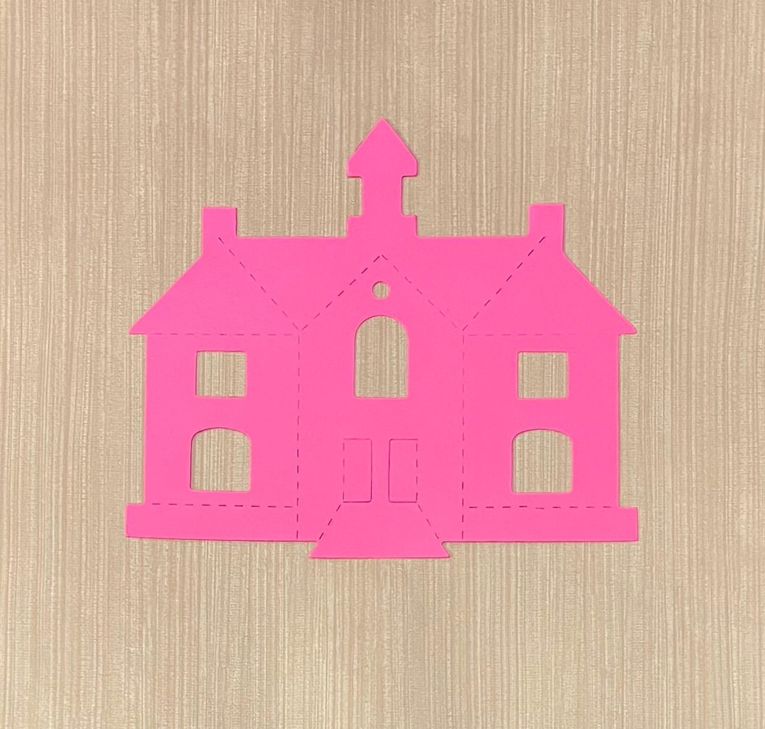 Large School House Die Cut |set of 10| Cardstock Designs | Decor ...