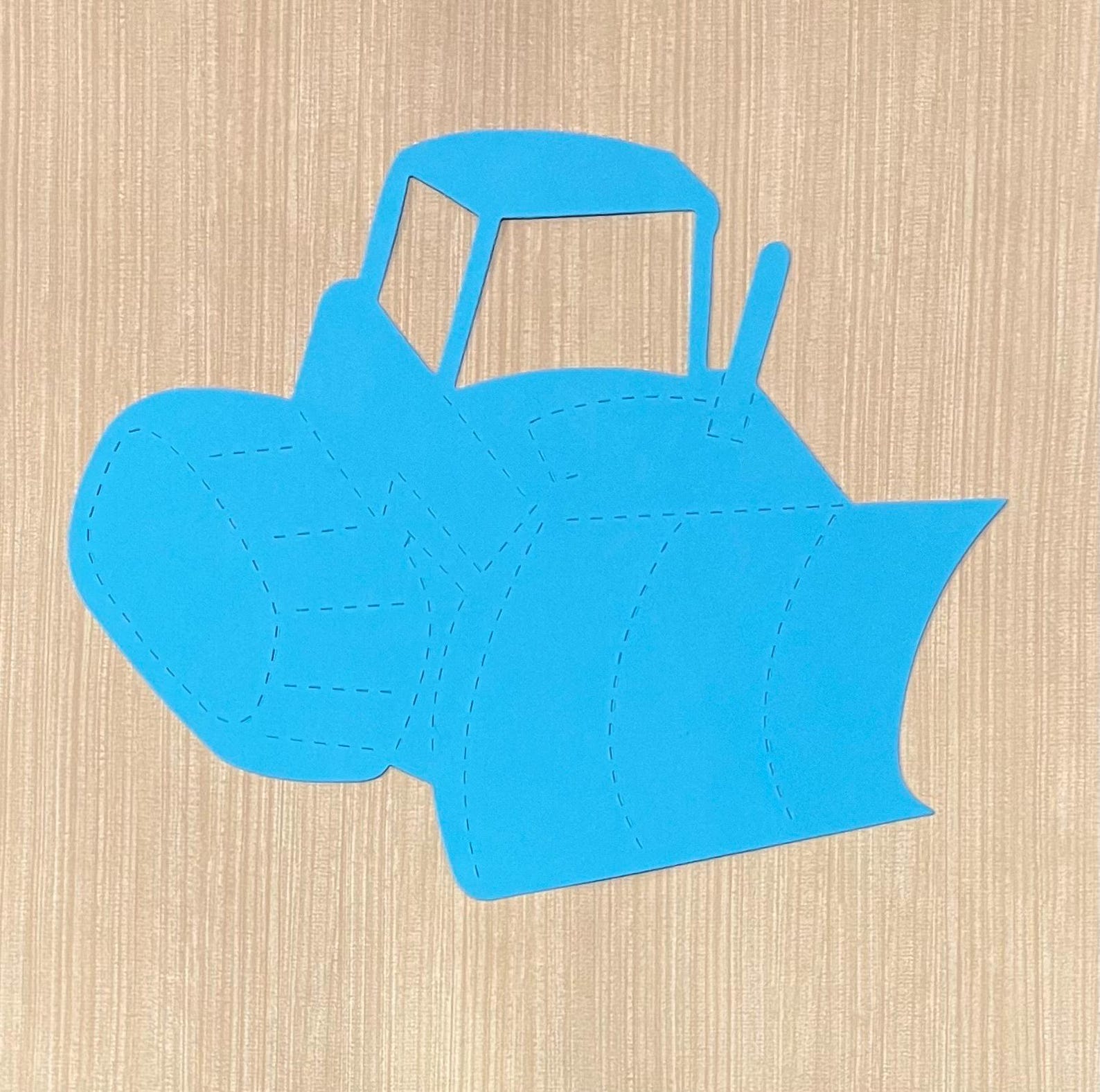 Large Bulldozer Die Cut |set of 10| Cardstock Designs | Decor | Cutouts ...
