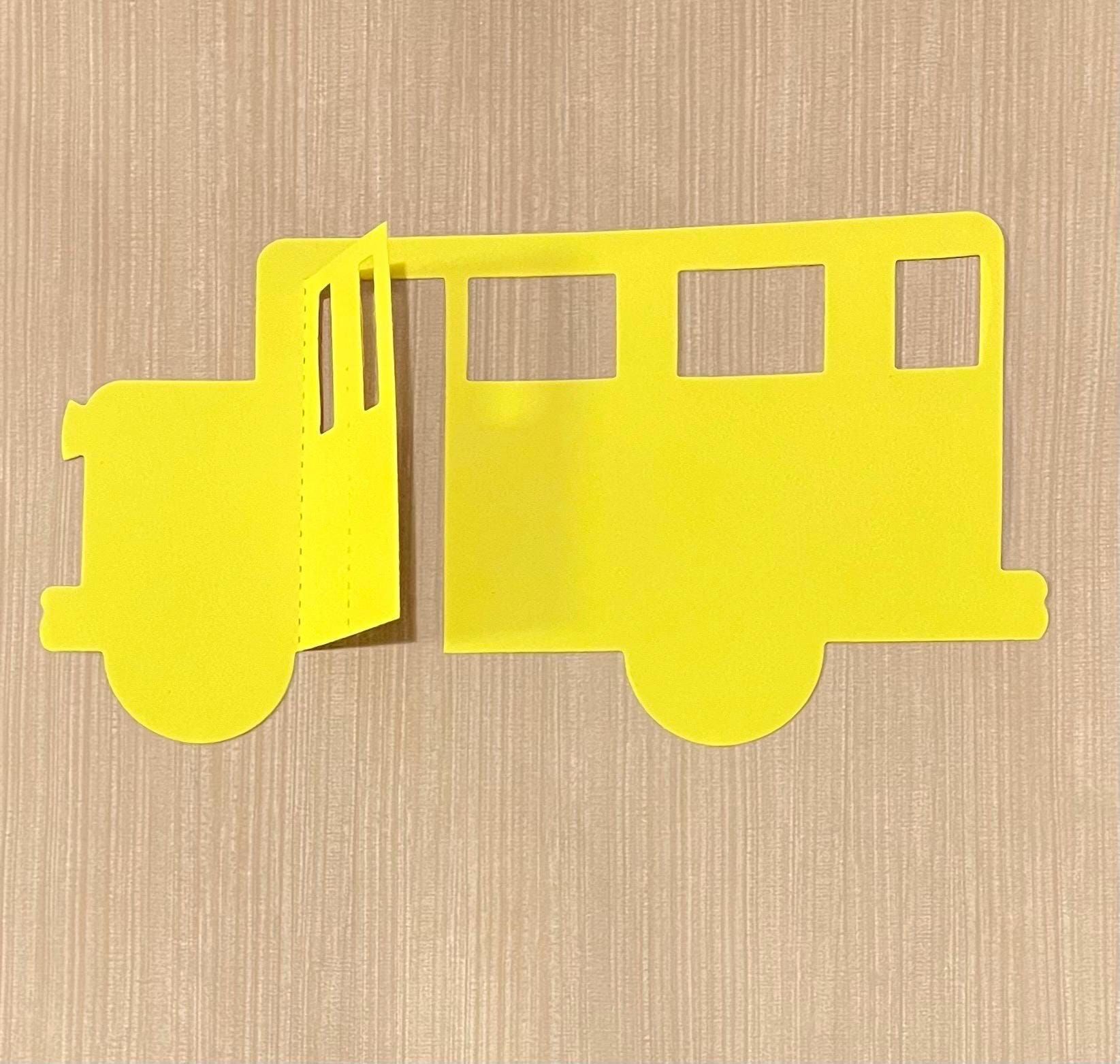 Large School Bus Die Cut |set of 10| Cardstock Designs | Decor ...