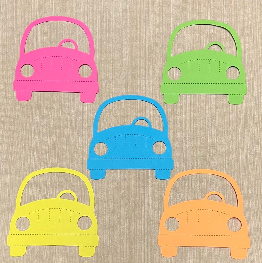 Cars Die Cut |set of 20| Cardstock Designs | Decor | Cutouts - Etsy
