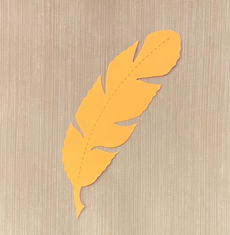 Large Feather Die Cut |set of 10| Cardstock Designs | Decor | Cutouts ...