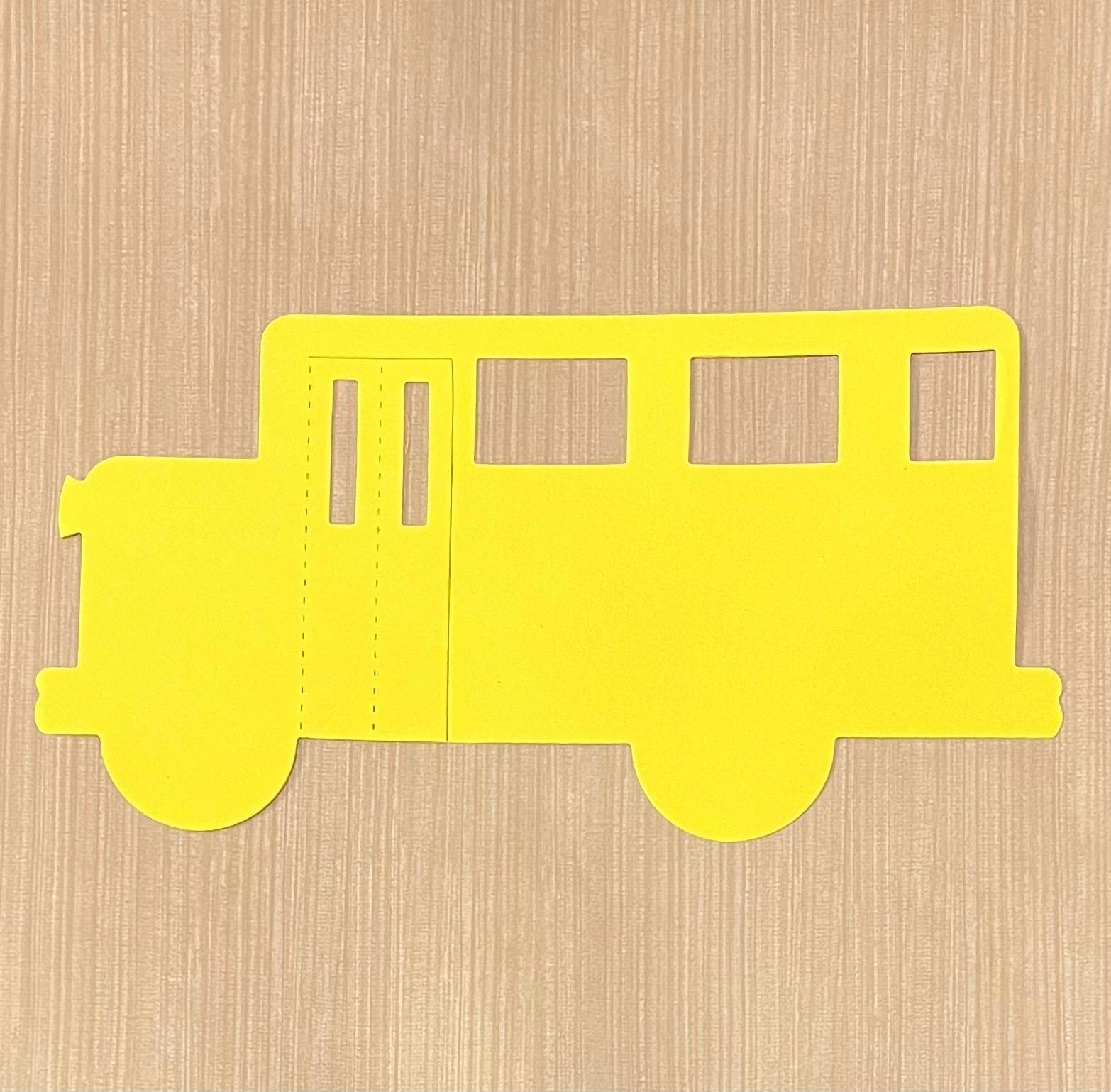Large School Bus Die Cut |set of 10| Cardstock Designs | Decor ...