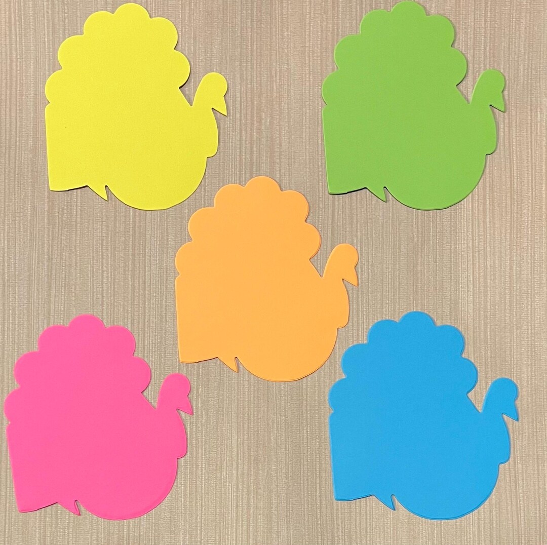 Turkey Die Cut |set of 20| Cardstock Designs | Decor | Cutouts ...