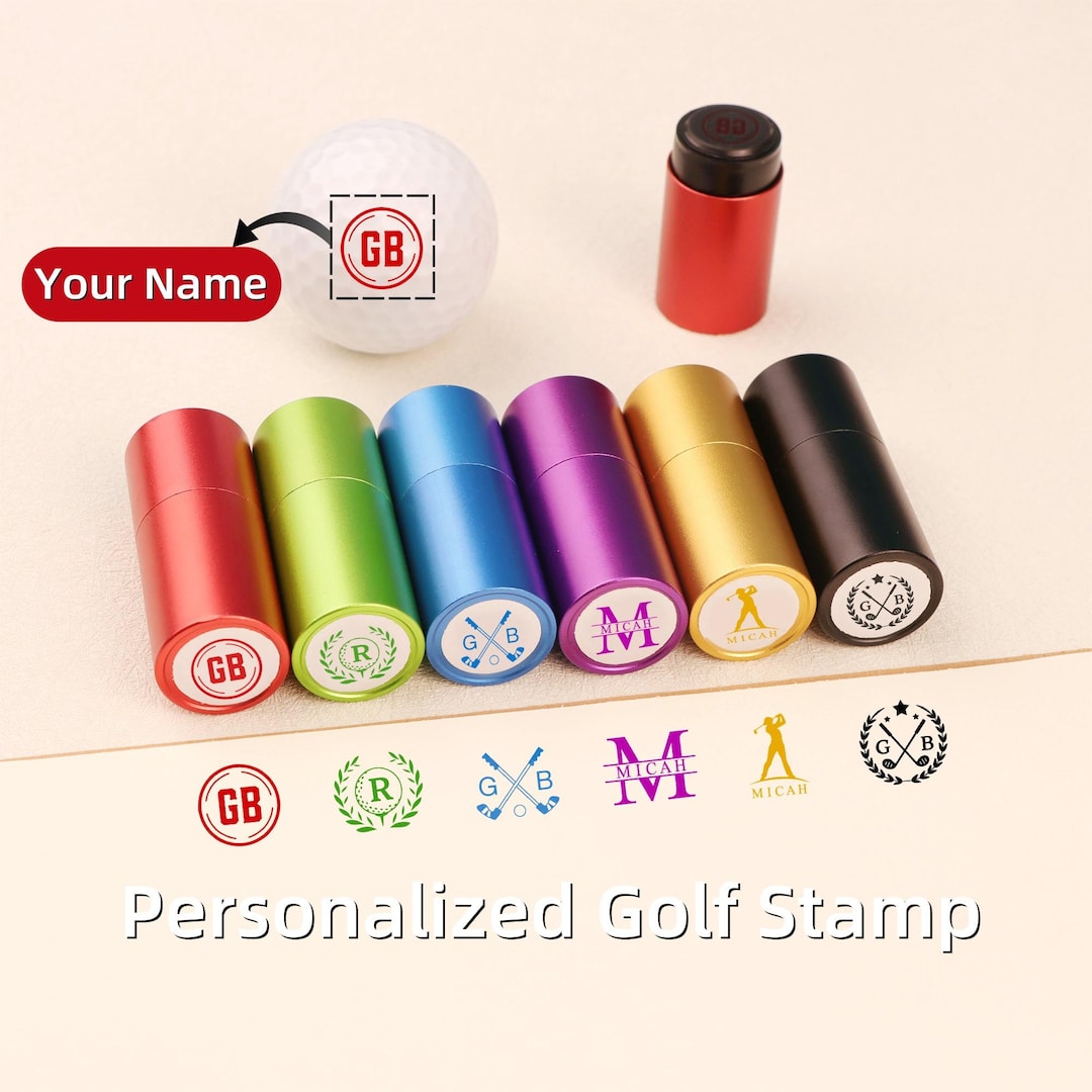 Custom Golf Ball Stamp,monogram Golf Ball Stamp,personalized Ball Stamp ...