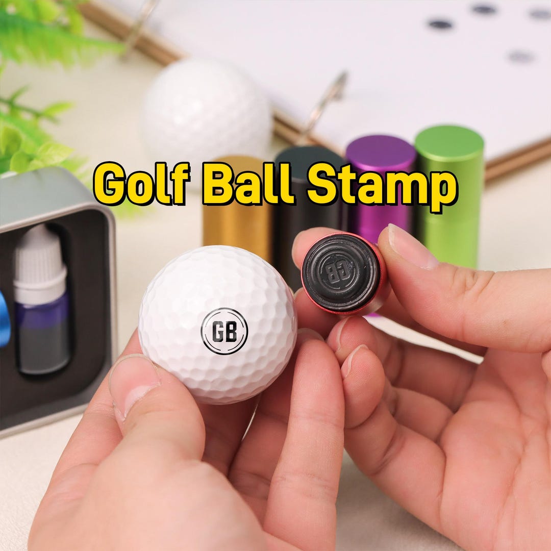 Personalized Golf Stamps,golf Ball Stamp,custom Golf Ball Stamp Box ...