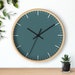 Teal Modern Wall Clock - Etsy