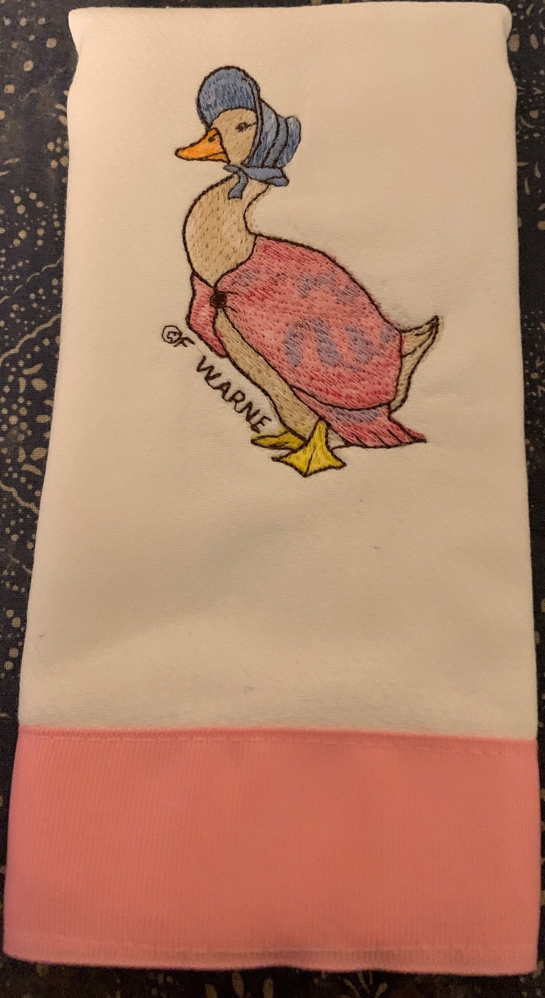 Jemima Puddle Duck/beatrix Potter Cloth Diaper Burp Cloth - No ...