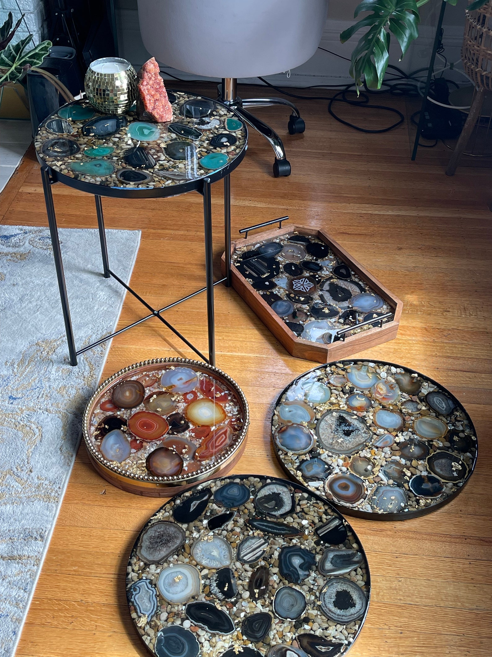 Agate Epoxy Resin Table - Etsy