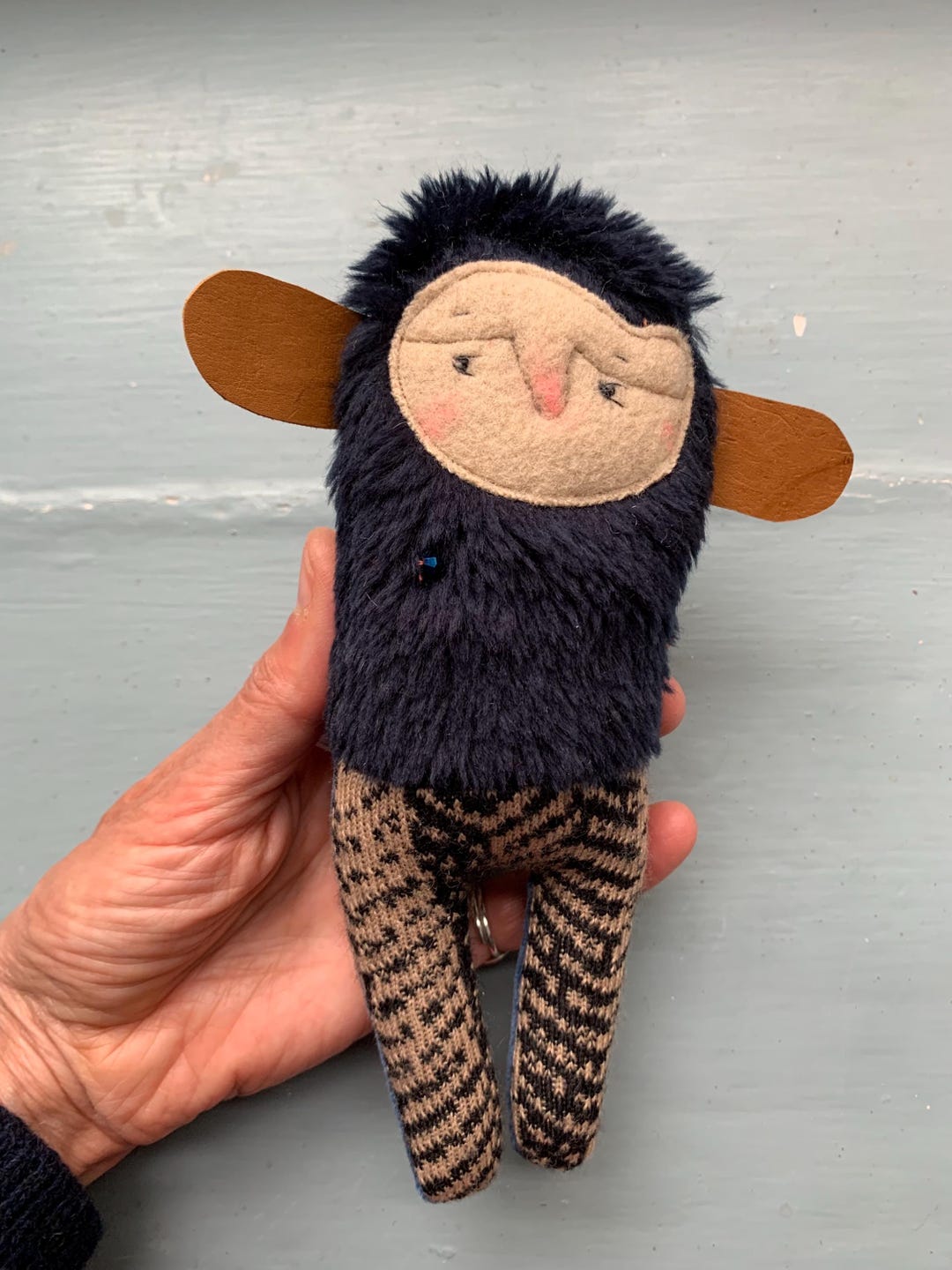 Tallie Soft and Furry Healing Ghost, Ooak Plush Friend, Storytelling ...