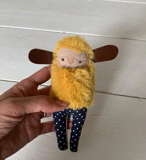 Ricky Super Soft Furry Healing Ghost Made of Recycled Vintage - Etsy