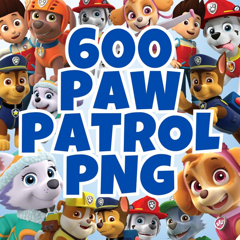 Paw Patrol Stickers - Etsy