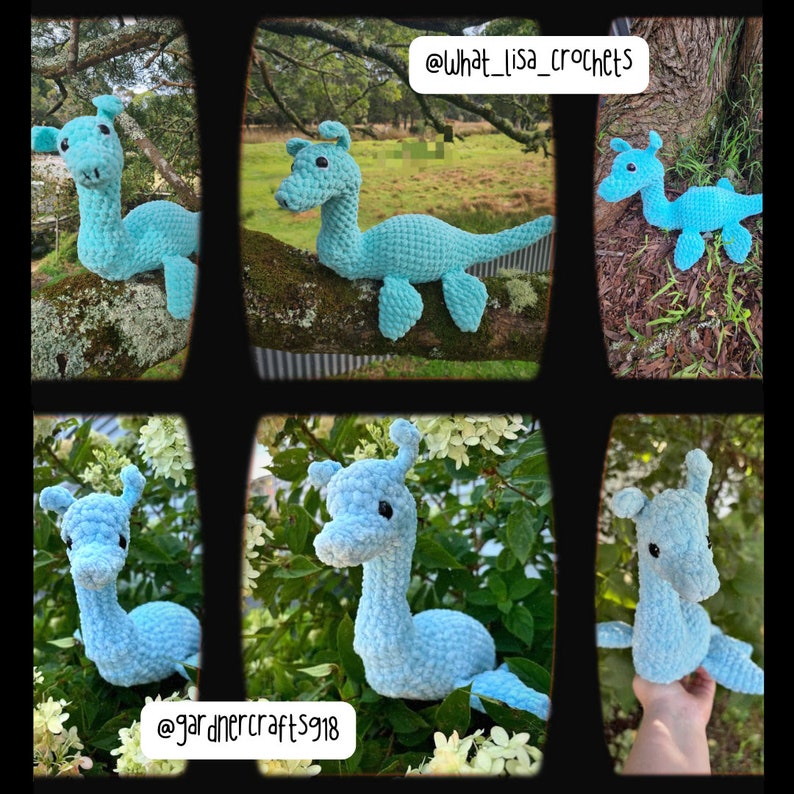 Sea Monster -- No-sew -- Crochet Amigurumi Pattern -- PDF English - Etsy