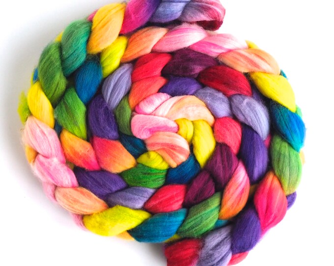 Superwash Merino/nylon Roving Hand-painted Spinning Fiber, Sunnyside - Etsy