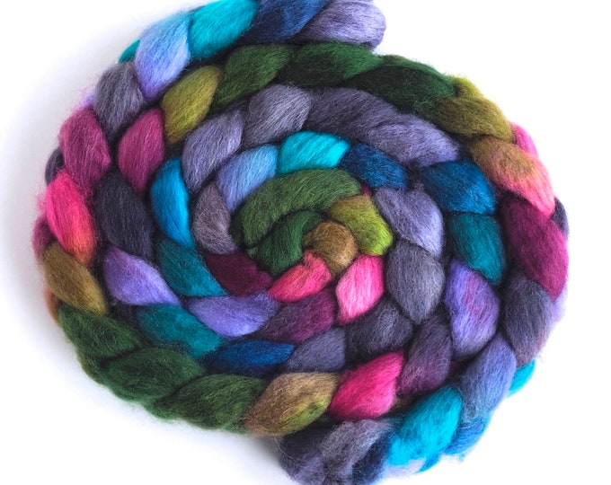 BFL Wool Hand-spinners Roving, Handspinning Fiber, 4 Ounces, Thunder ...