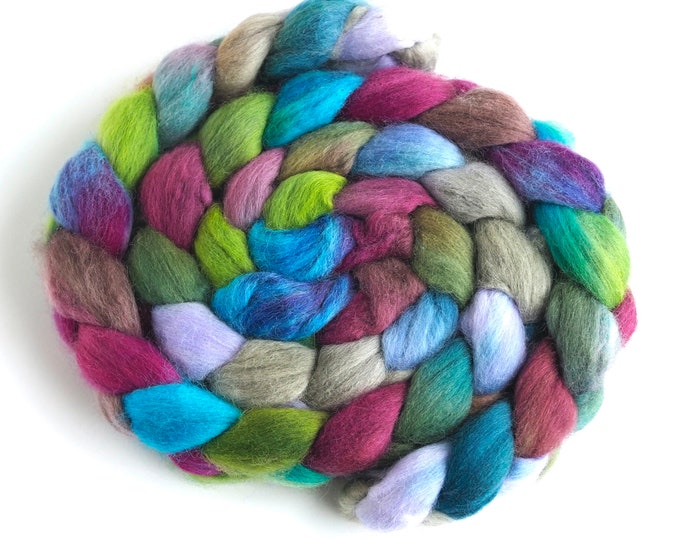 Corriedale Wool Roving Hand Dyed Spinning and Felting Fiber, Unexpected ...