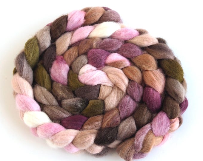 Fine Polwarth Roving - Hand Painted Spinning Fiber, 4 Ounces, Serene ...