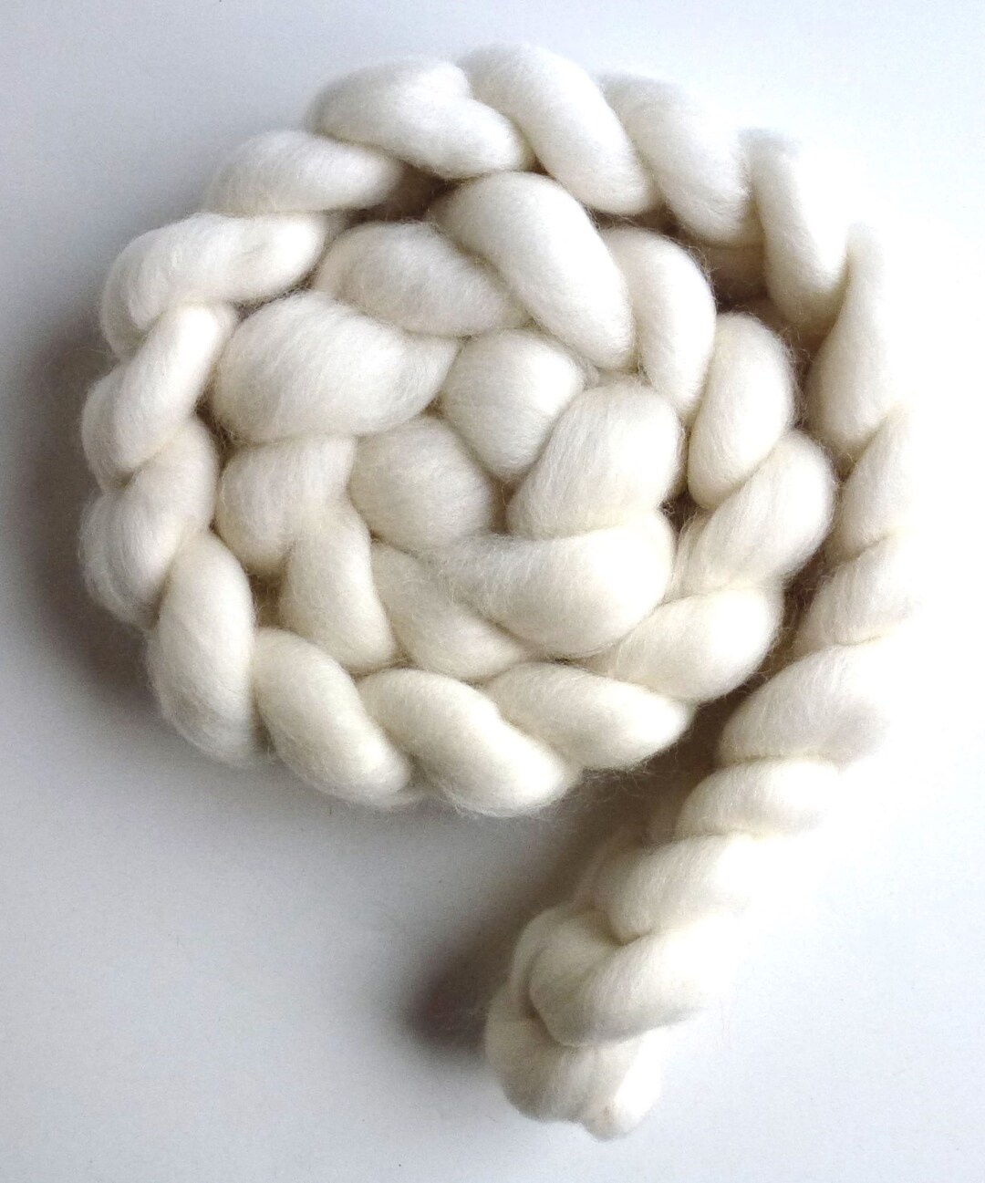 Ecru Falkland Wool Roving (top), Spinning, Dyeing, Felting Fiber - 4 ...