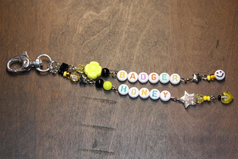 Honey Badger/ Gabby Kinney Handmade Beaded Keychain/ Marvel Inspired ...