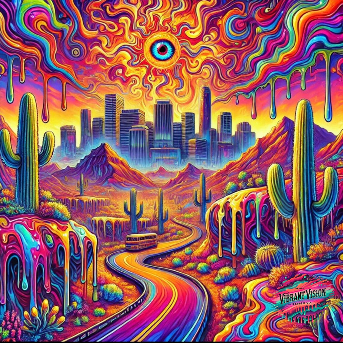 Vibrant Vision Design Co.: Bold, Trippy Art That Pops Dive Into Our Rad ...