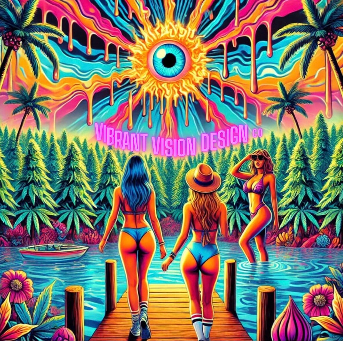 Vibrant Vision Design Co.: Bold, Trippy Art That Pops Dive Into Our Rad, Colorful World of ...