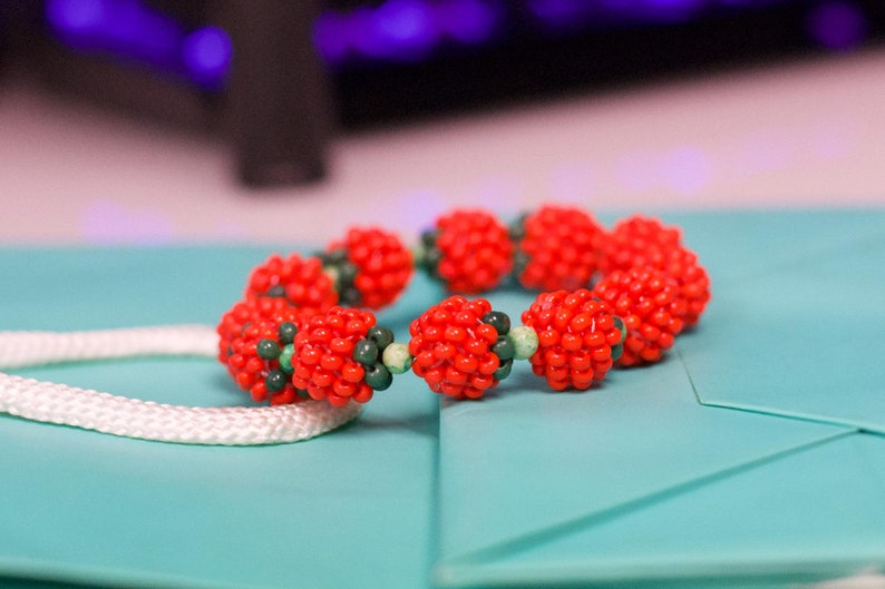 Beaded Berry Bracelet Handmade Fruit-inspired Jewelry Perfect Summer ...