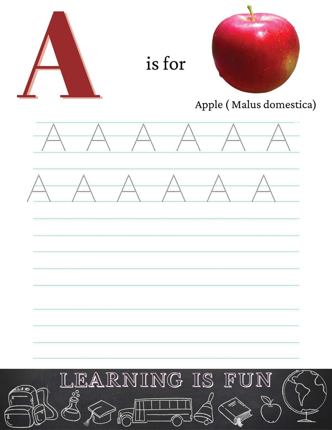 Printable Alphabet Writing Practice PDF for Pre-k Educational Learning ...