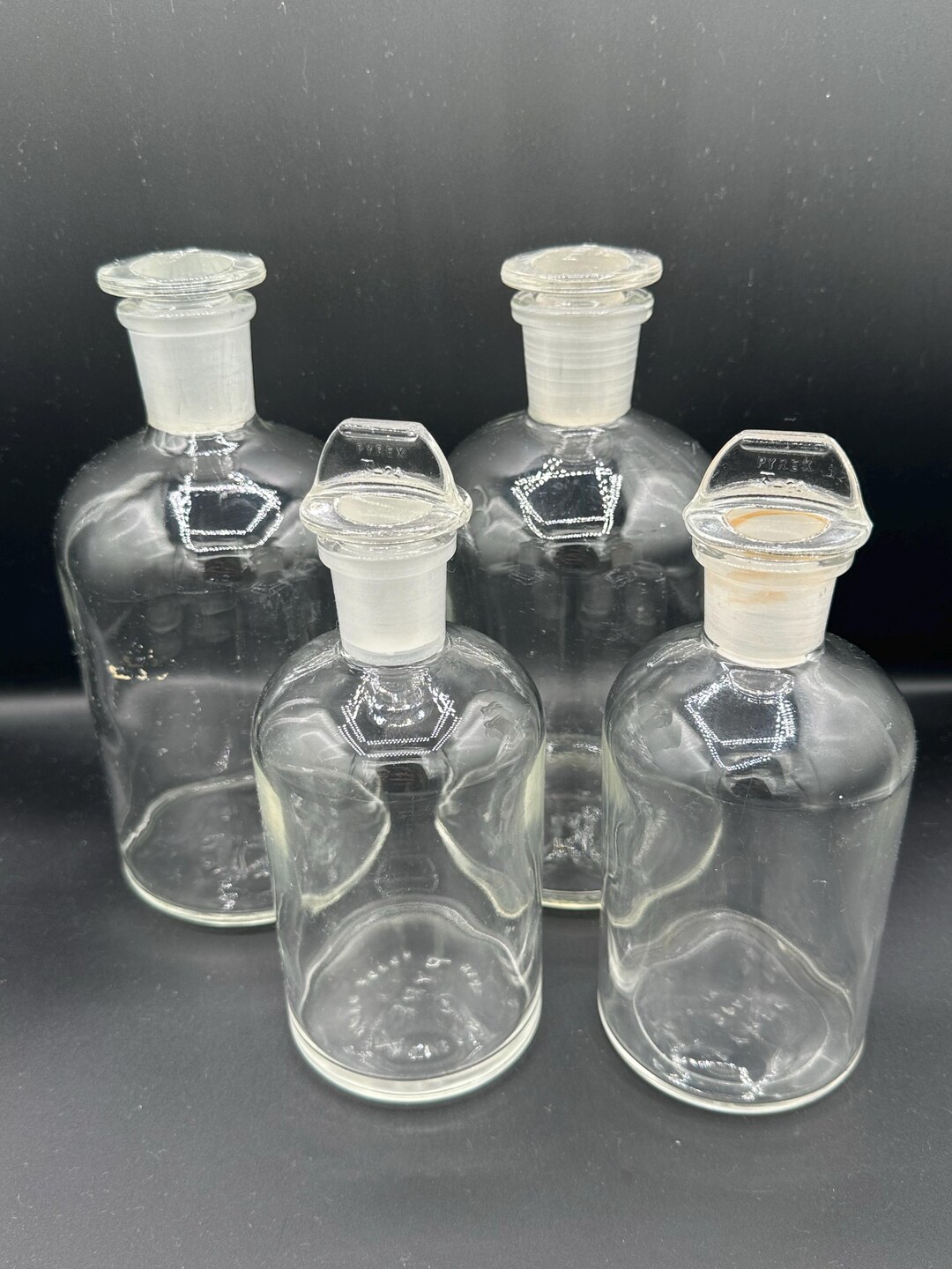 Corning PYREX Vintage Laboratory Glass Apothecary Chemical Storage ...