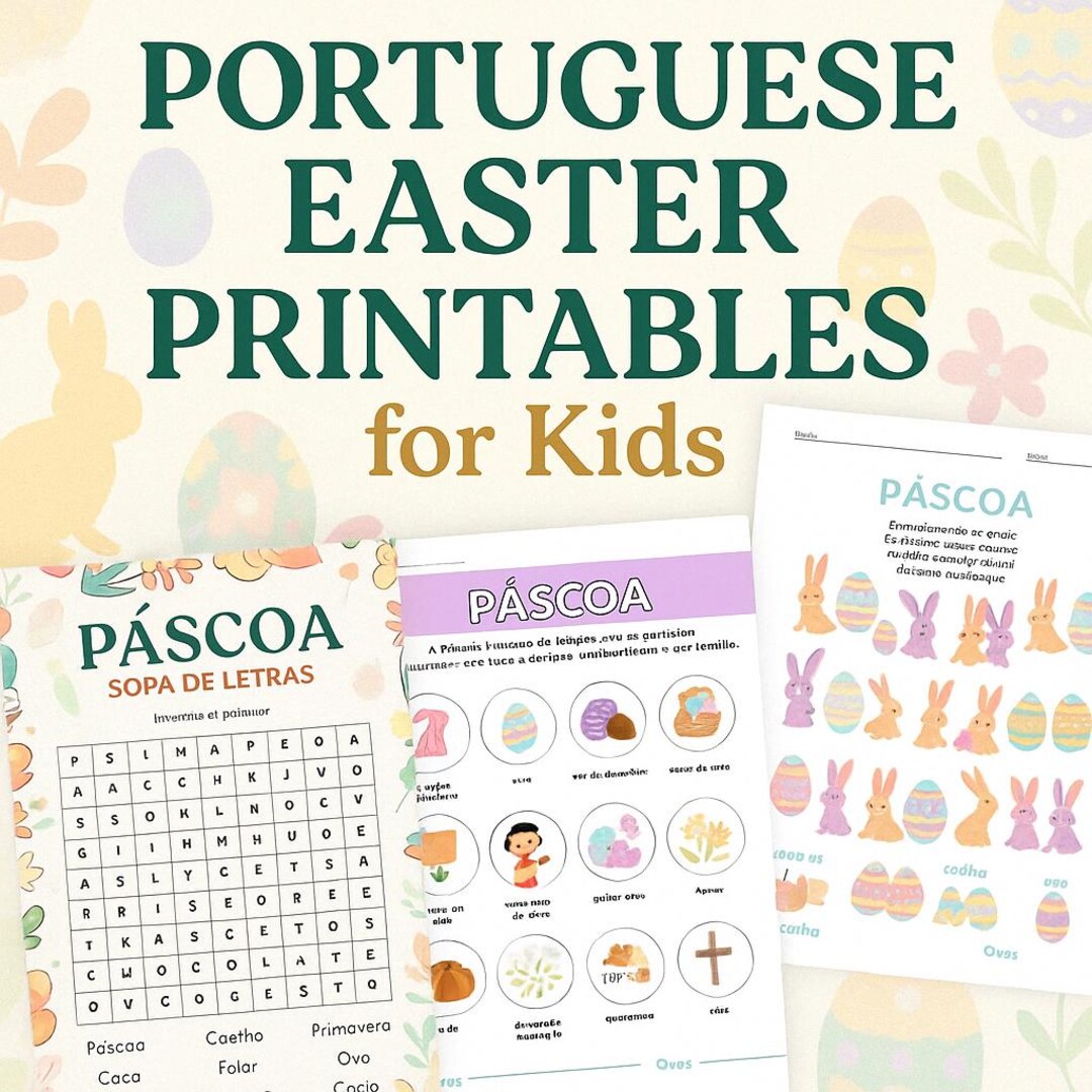 Easter Portuguese Atividades De Páscoa Português Crianças Portuguese ...
