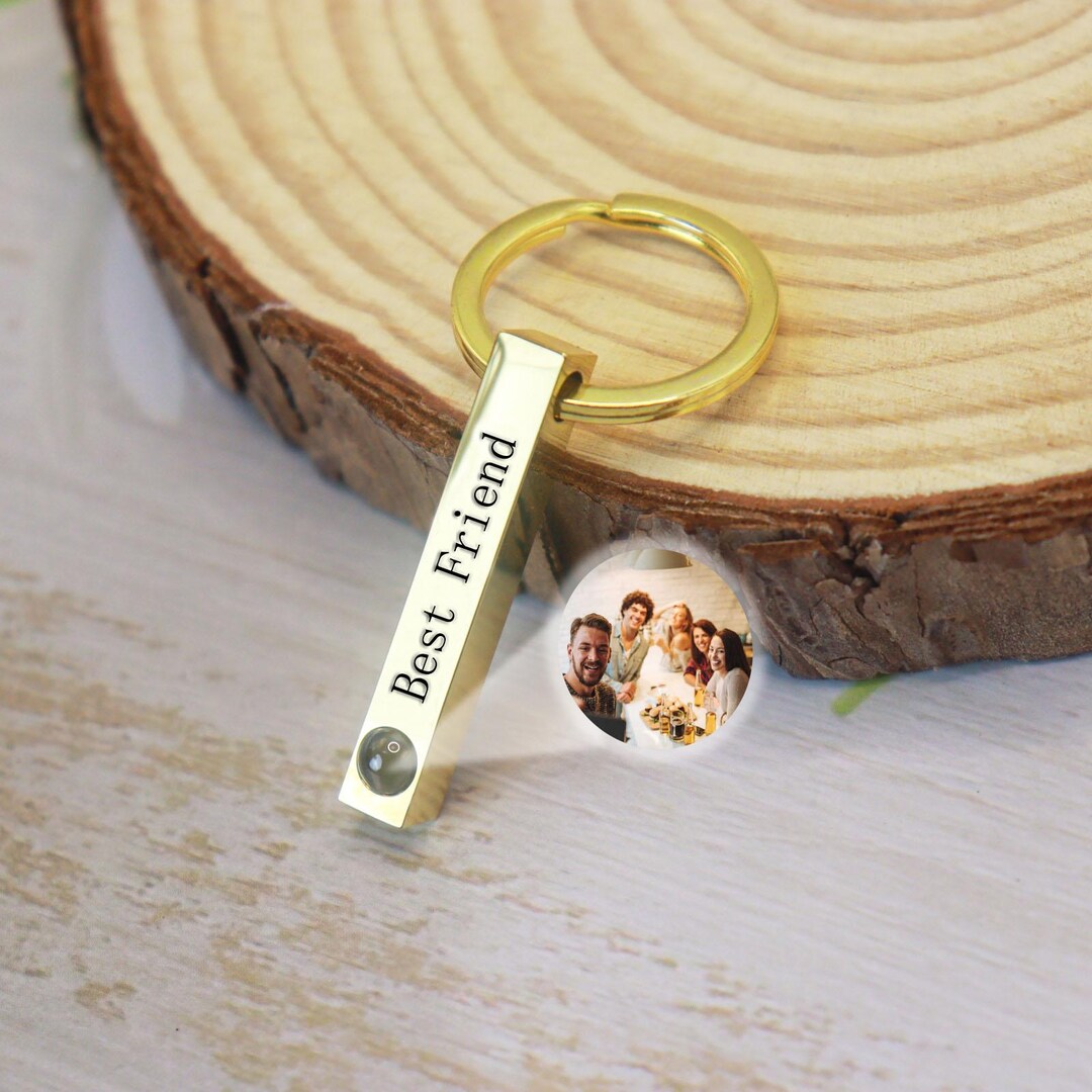 Photo Projection Keychain, Custom Photo Keychain, Memorial Picture ...