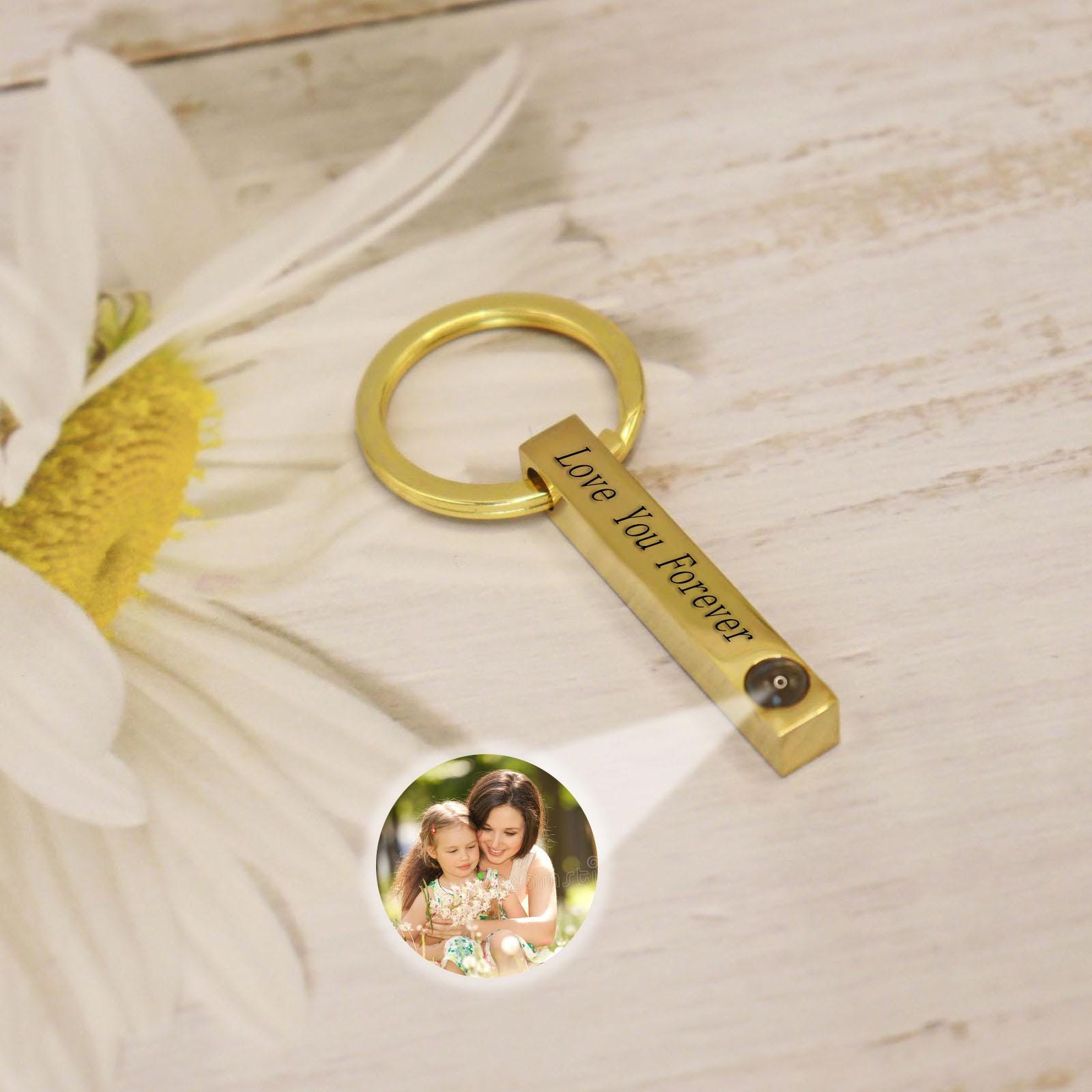 Photo Projection Keychain, Custom Photo Keychain, Memorial Picture ...