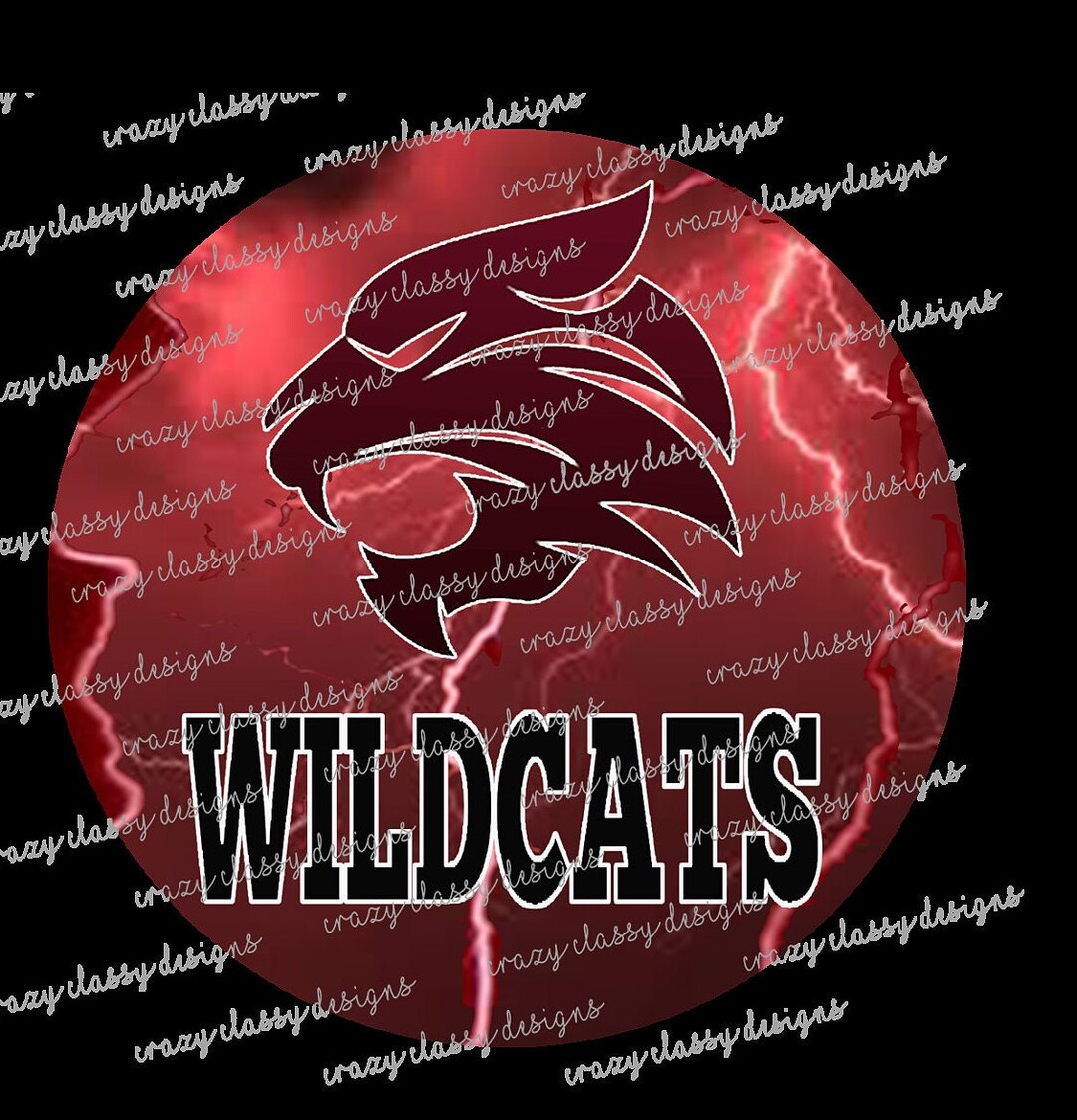 Wildcats Button Png 3x3 - Etsy