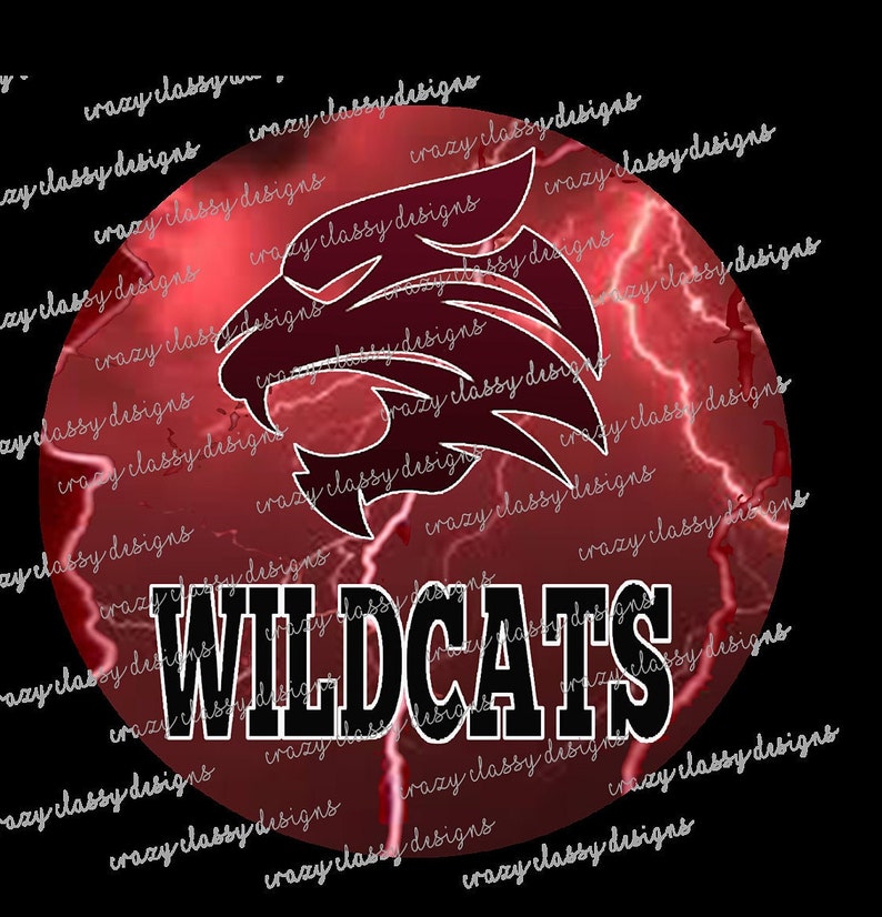 Wildcats Button Png 3x3 - Etsy